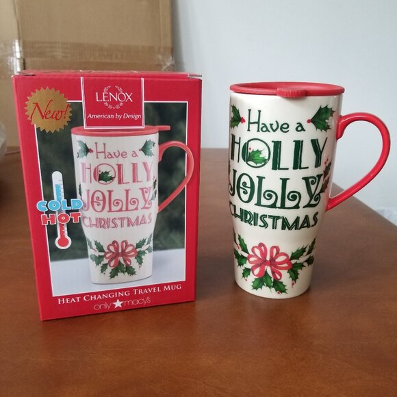 Lenox | Holiday | Lenox Heat Changing Travel Mug Holly Jolly | Poshmark